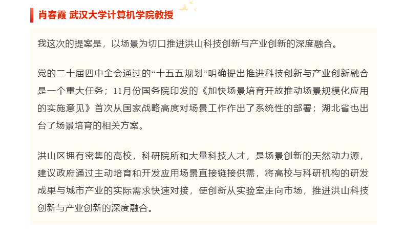两会进行时丨代表委员齐发声（二） - 武汉市洪山区人民政府门户网站